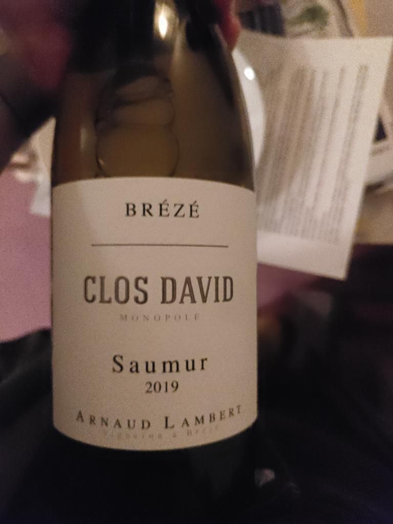 2019 Arnaud Lambert Saumur Brézé Clos David, France, Loire Valley ...