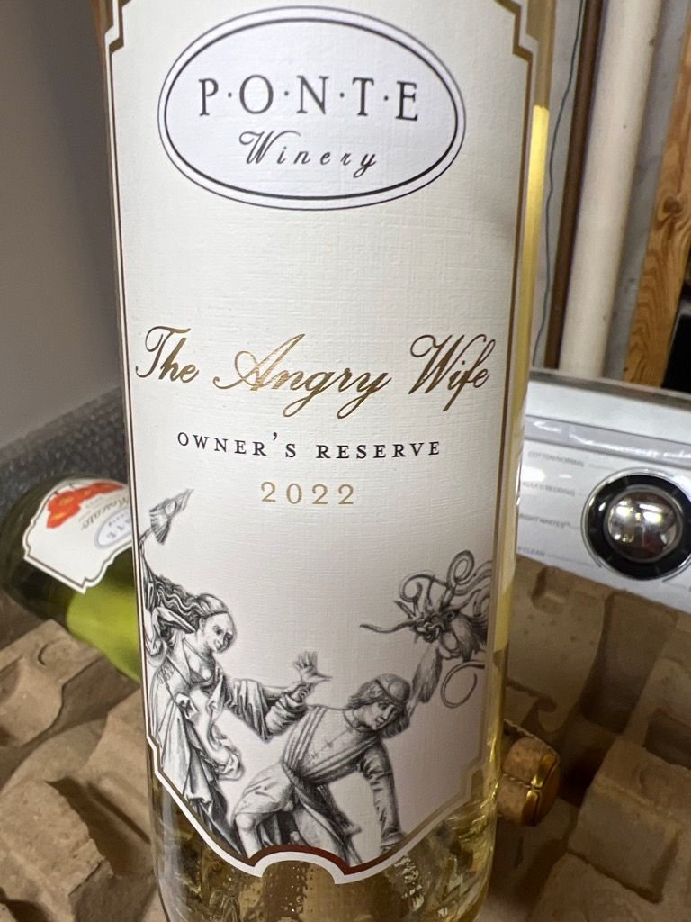 2022 Ponte Winery The Angry Wife Owner's Reserve White, USA, California ...
