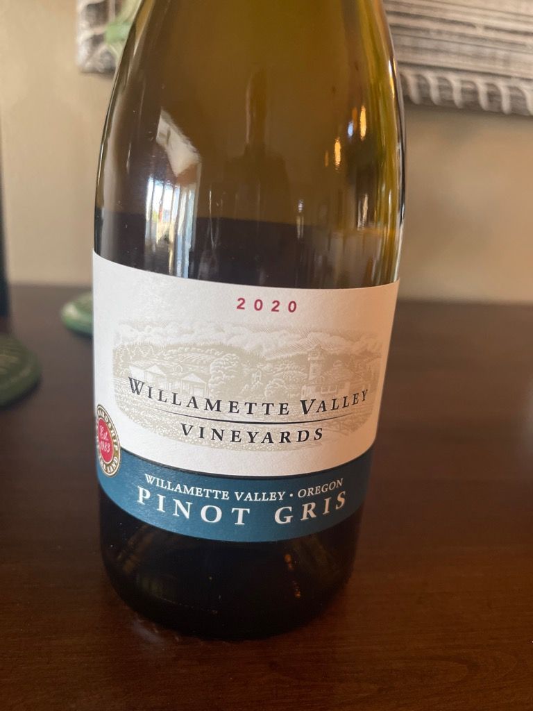 2020 Willamette Valley Vineyards Pinot Gris Willamette Valley, USA ...