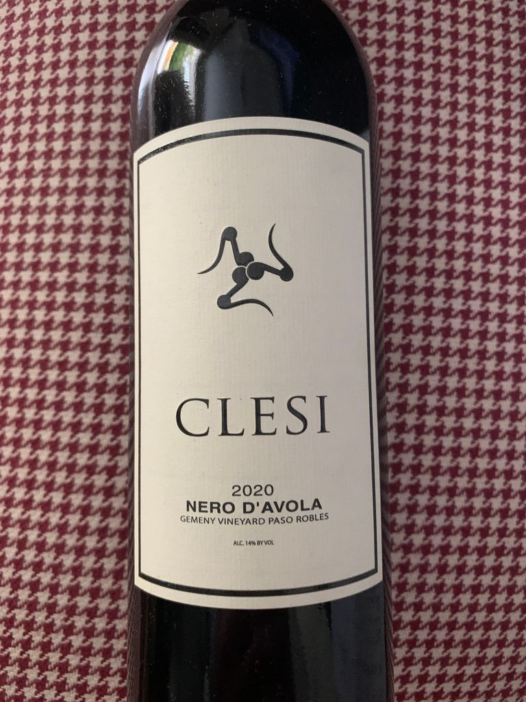 2021 Clesi Nero d'Avola Gemeny Vineyards, USA, California, Central ...
