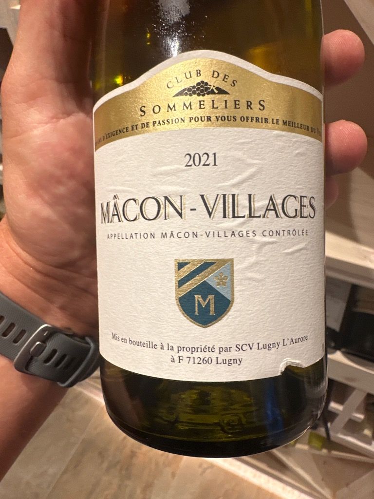 2021 Club des Sommeliers Mâcon-Villages, France, Burgundy, Mâconnais ...
