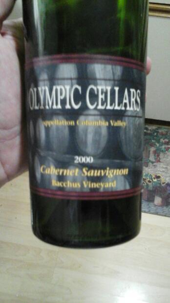 2007 Olympic Cellars Winery Cabernet Sauvignon Single Vineyard Bacchus ...