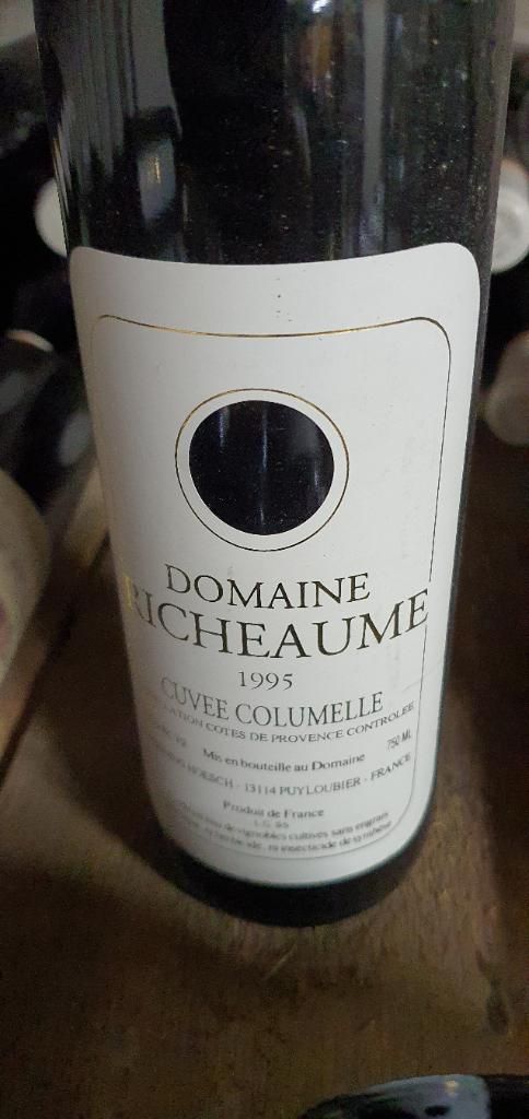 1995 Domaine Richeaume Cuvée Columelle, France, Provence, Côtes de ...