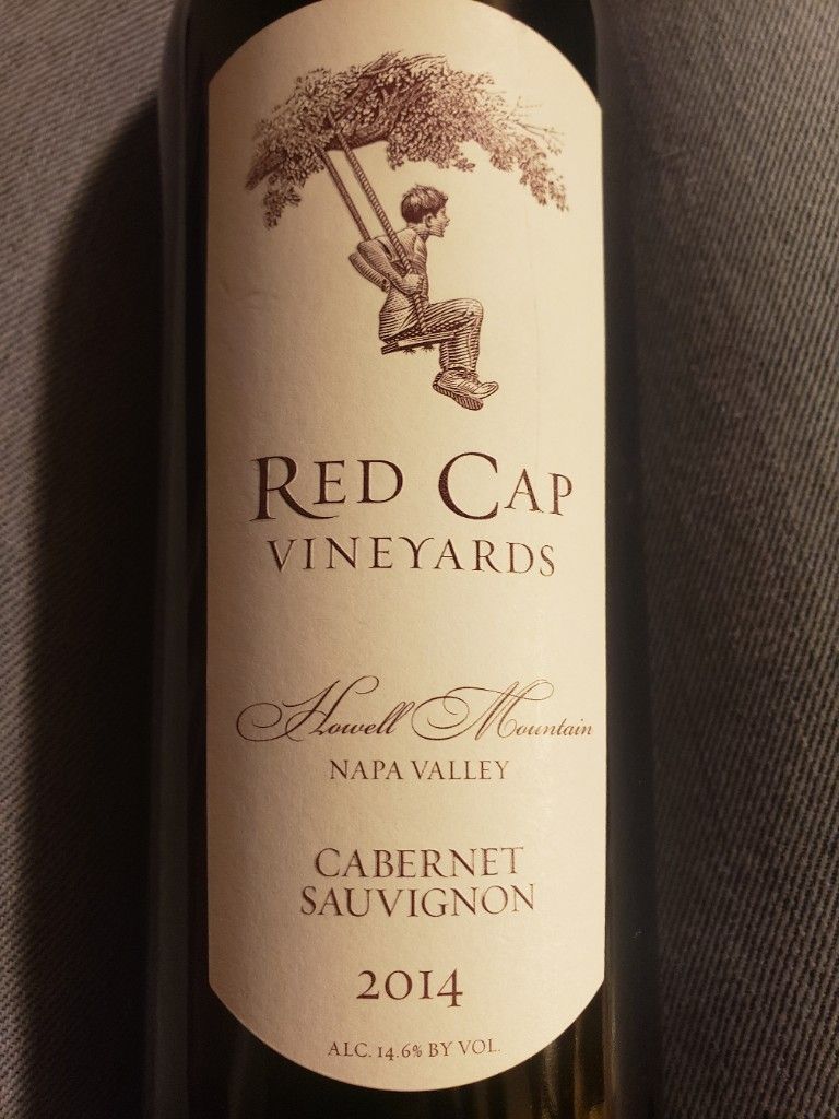 2014 Red Cap Vineyards Cabernet Sauvignon Howell Mountain, USA ...