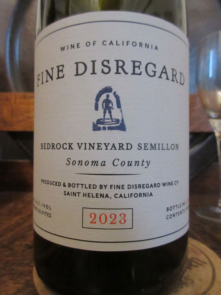 2023 Fine Disregard Wine Co Sémillon Bedrock Vineyard, USA, California ...