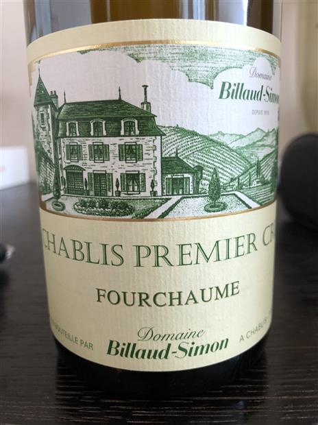 2015 Domaine Billaud-Simon Chablis 1er Cru Fourchaume, France, Burgundy ...