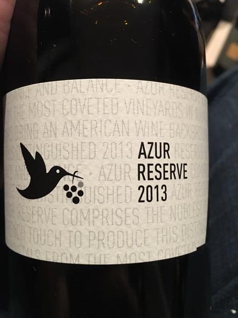 2013 Azur Reserve, USA, California, Napa Valley - CellarTracker