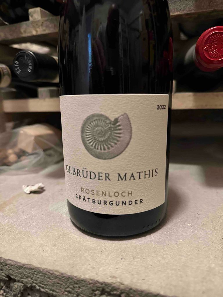 2022 Weingut Gebrüder Mathis Spätburgunder Rosenloch, Germany, Baden ...