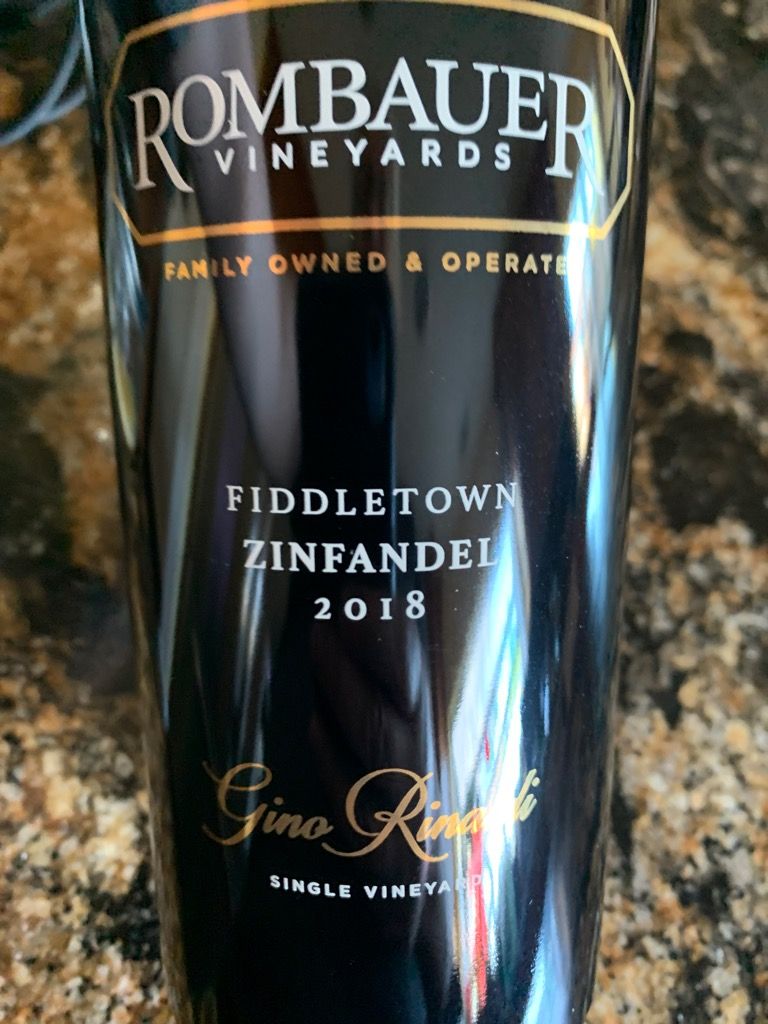 2018 Rombauer Vineyards Zinfandel Single Vineyard Gino Rinaldi ...