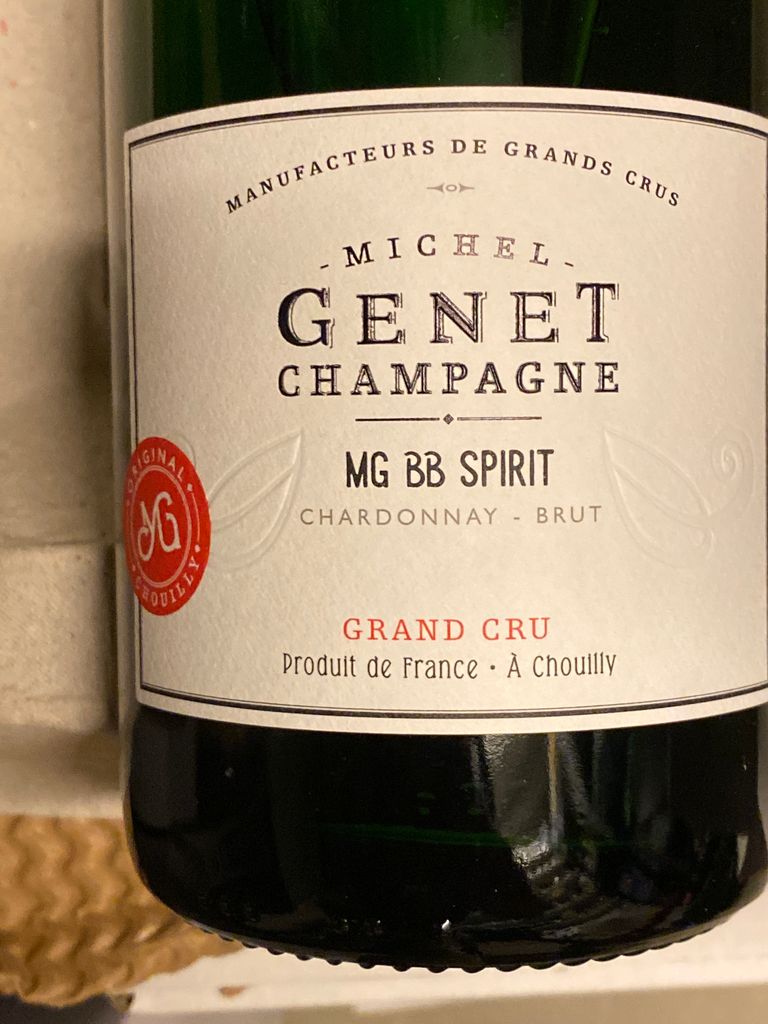 NV Michel Genet Champagne Grand Cru MG BB Spirit, France, Champagne ...