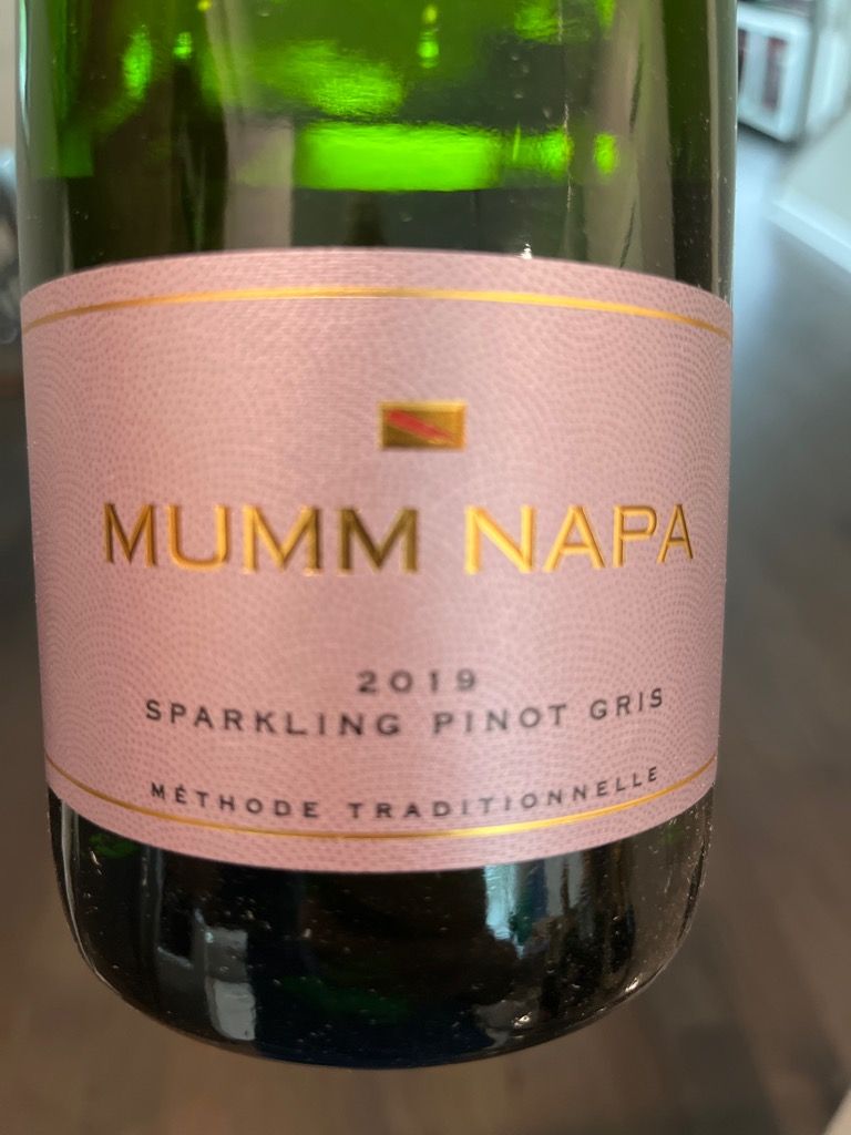 2019 Mumm Napa Pinot Gris Sparkling Pinot Gris, USA, California, Napa ...