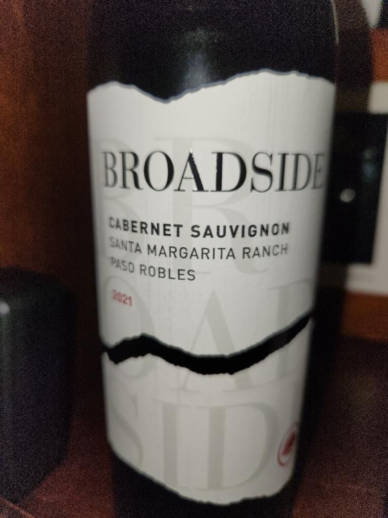 2021 Broadside Cabernet Sauvignon, USA, California, Central Coast, Paso ...