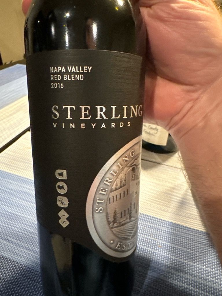 2016 Sterling Vineyards Napa Valley Red Blend, USA, California, Napa ...