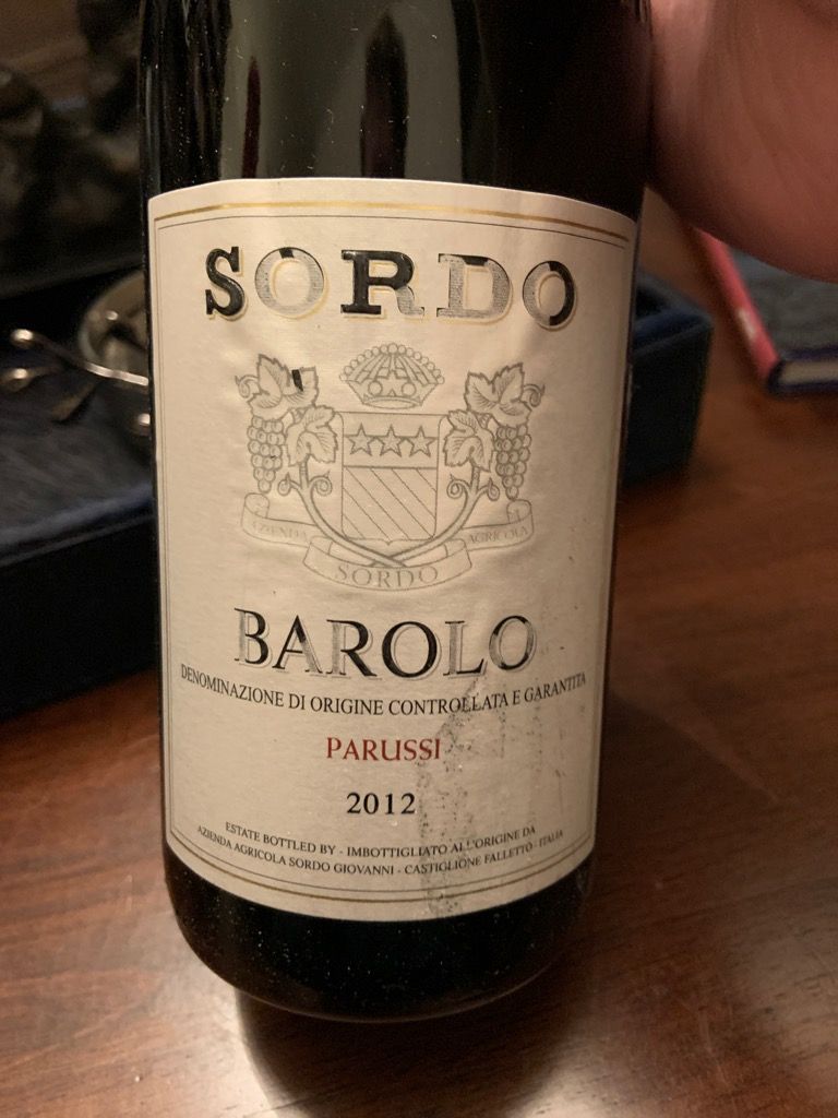2012 Giovanni Sordo Barolo Parussi, Italy, Piedmont, Langhe, Barolo - CellarTracker