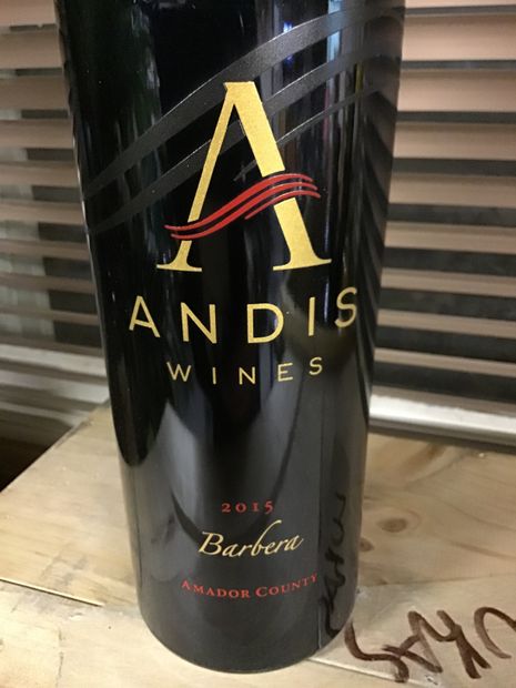 2015 Andis Wines Barbera d'Amador, USA, California, Sierra Foothills ...