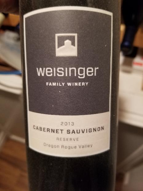 2007 Weisinger Family Winery Cabernet Sauvignon Reserve, USA, Oregon ...