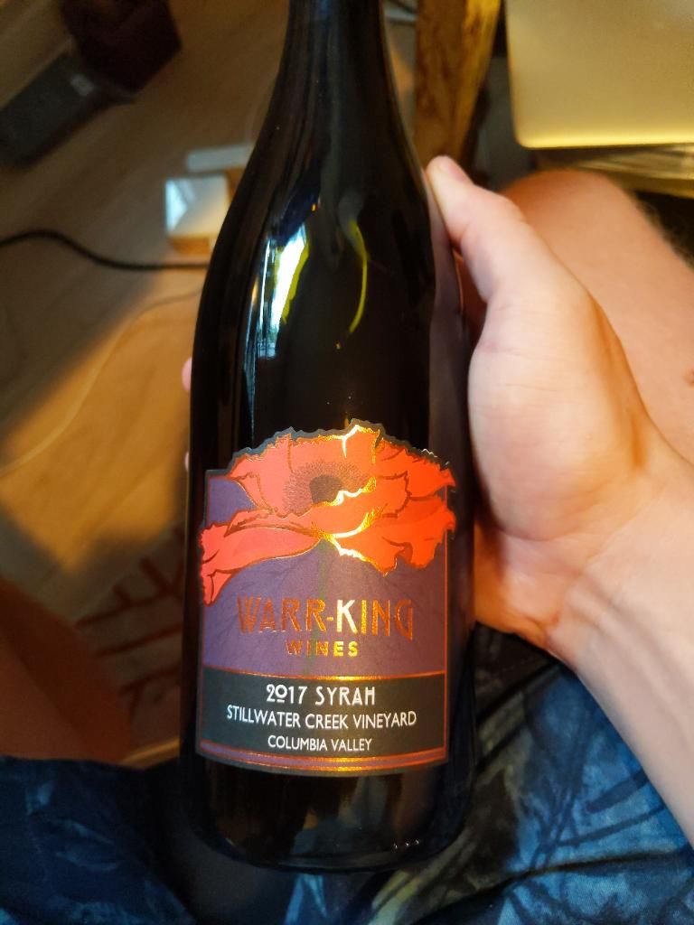 2017 Warr-King Wines Syrah Barrel Select Stillwater Creek Vineyard, USA ...