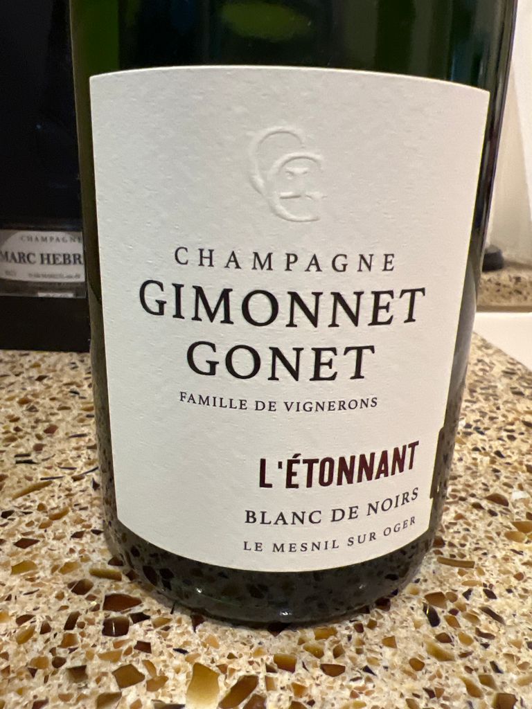 NV Philipe Gimonnet-Gonet Champagne L'Etonnant Blanc de Noirs, France ...