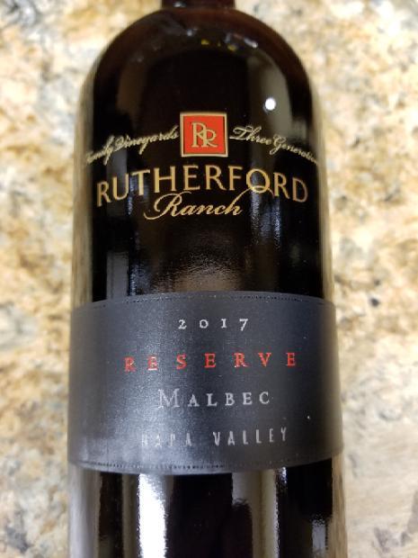 2017 Rutherford Ranch Malbec Reserve, USA, California, Napa Valley ...