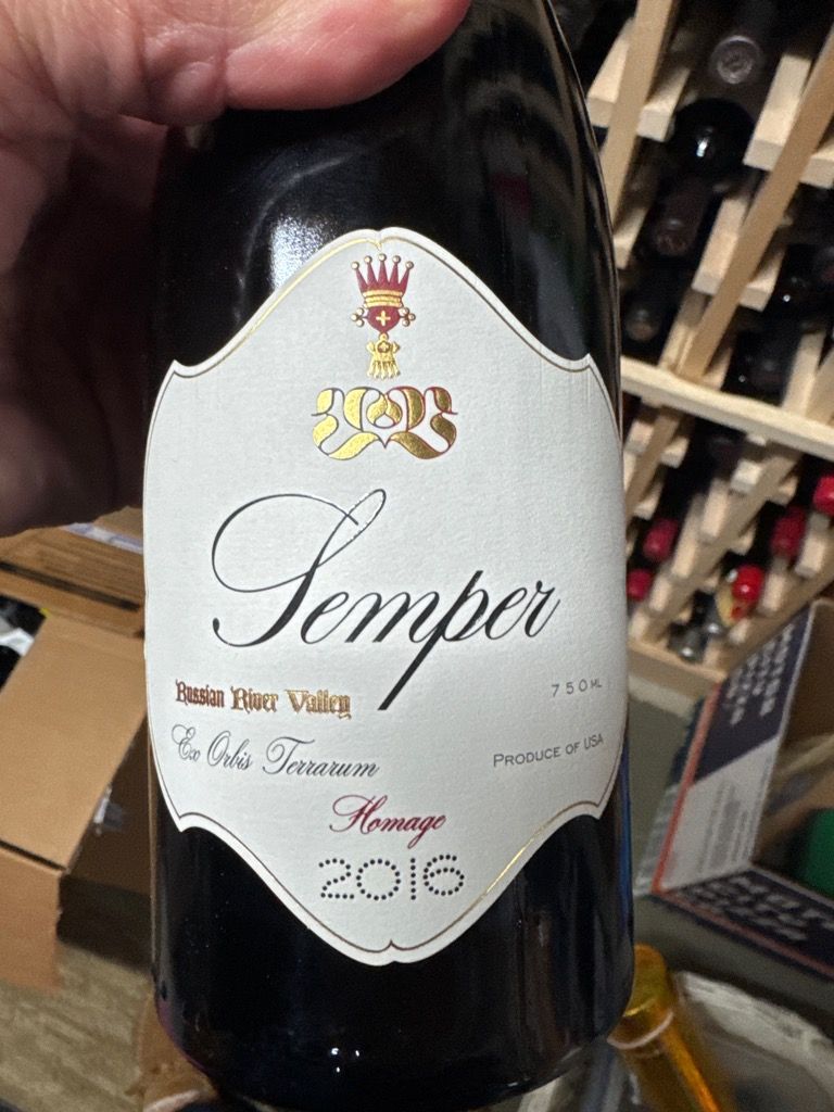 2016 Tuck Beckstoffer Pinot Noir Semper Ex Orbis Terrarum, USA ...