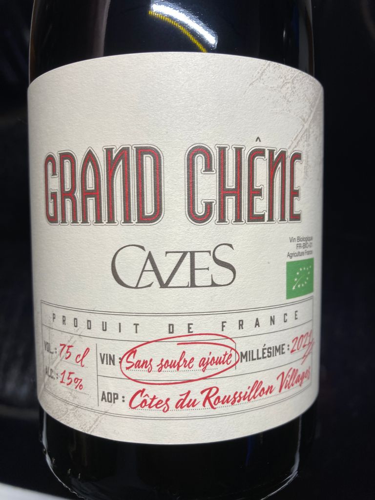 2021 Domaine Cazes Domaine du Grand Chêne Rouge, France, Languedoc ...