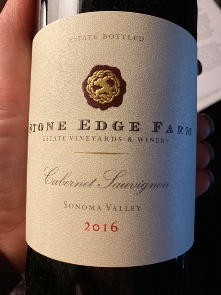 2016 Stone Edge Farm Cabernet Sauvignon, USA, California, Sonoma County ...