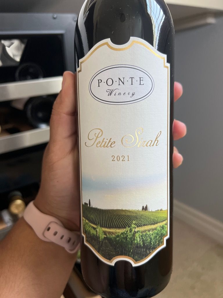 2021 Ponte Winery Petite Sirah, USA, California, South Coast, Temecula ...