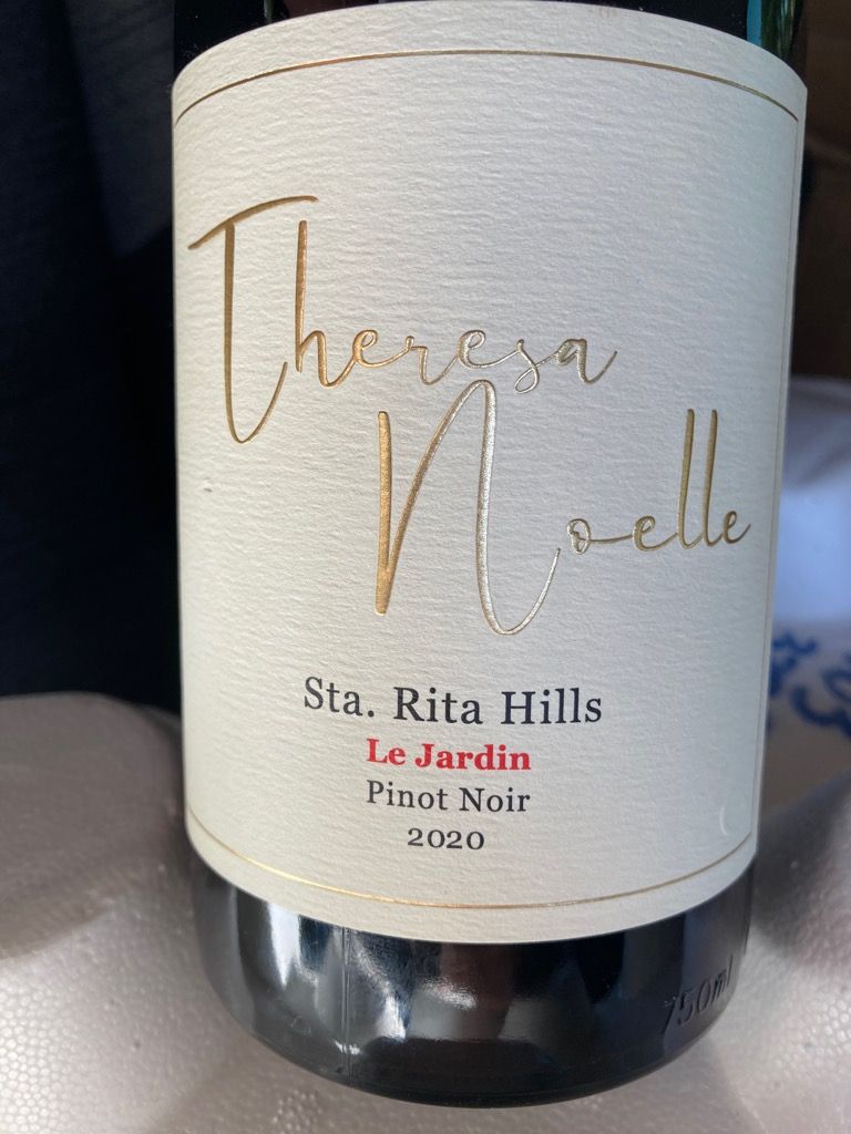 2021 Theresa Noelle Pinot Noir Le Jardin, USA, California, Central ...