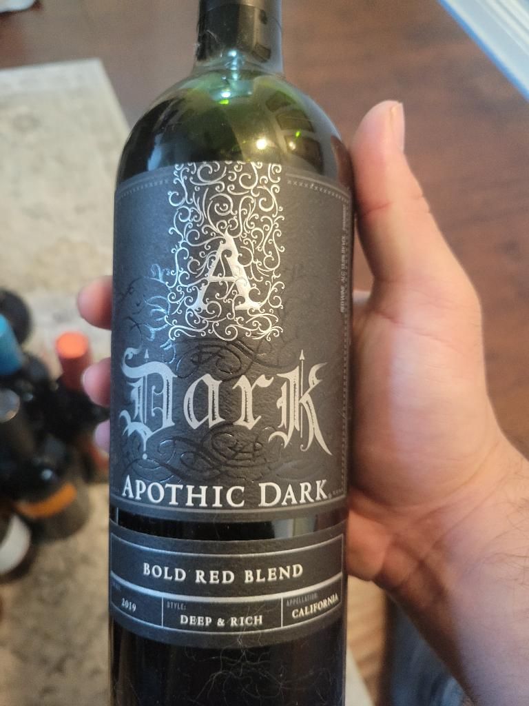 2019 Apothic Dark, USA, California - CellarTracker