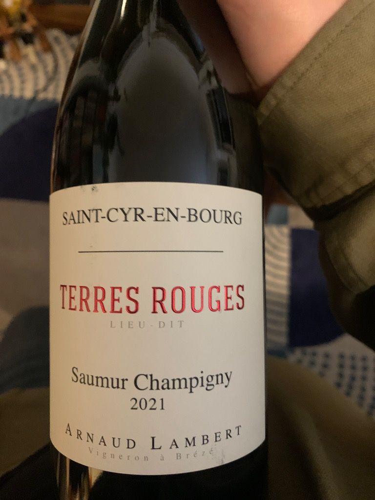 2021 Arnaud Lambert Saumur-Champigny Terres Rouges, France, Loire ...