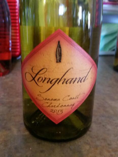 2013 Longhand Wines Chardonnay, USA, California, Sonoma County, Sonoma ...