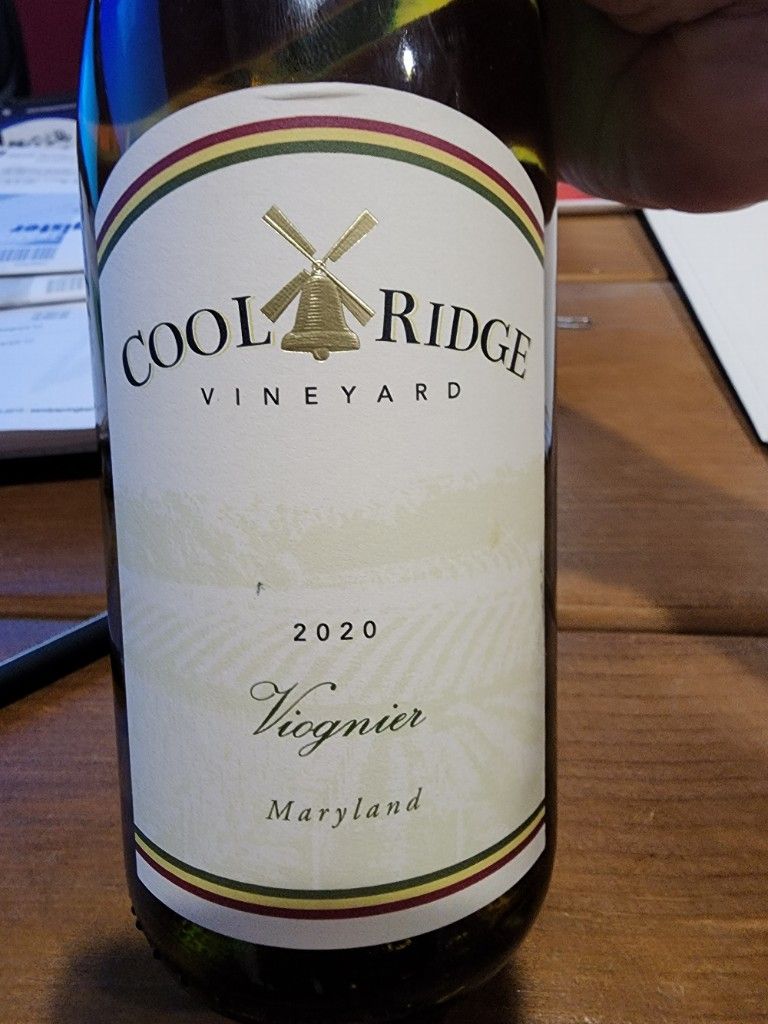 2020 Old Westminster Winery Viognier Cool Ridge Vineyard, USA, Maryland ...