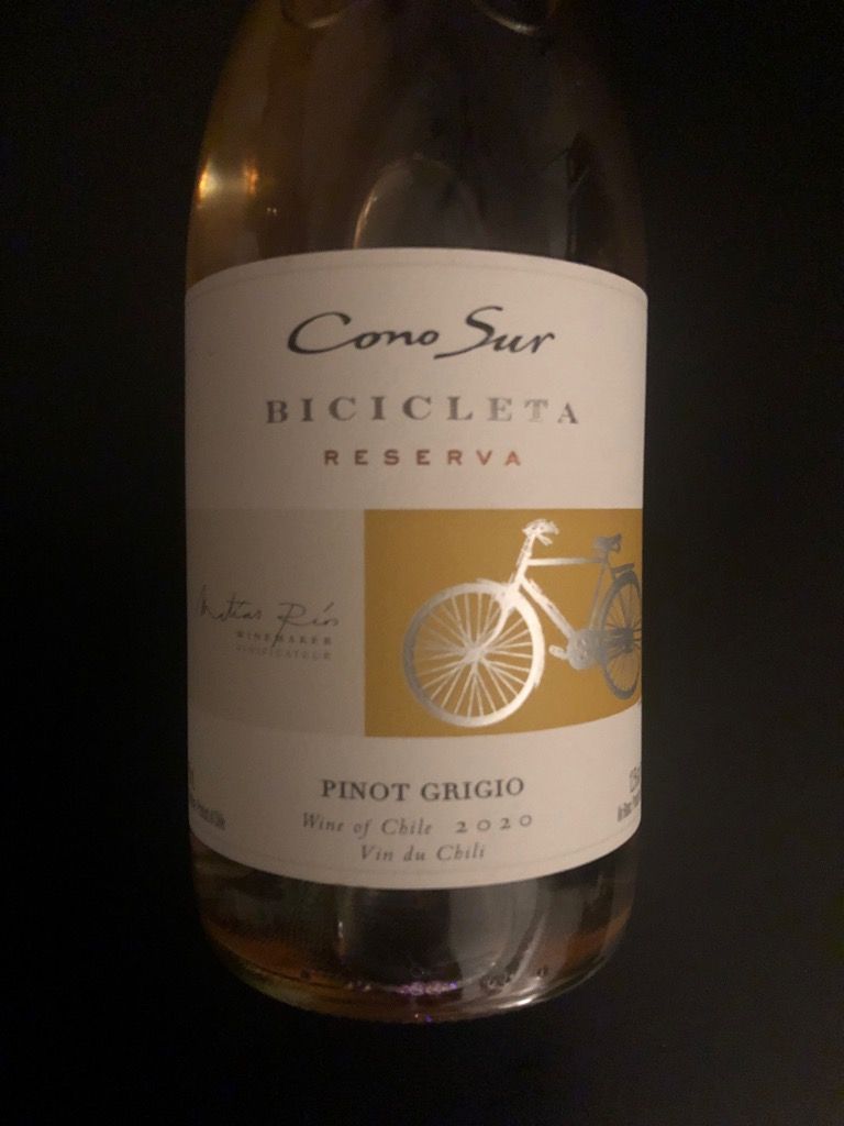 2020 Viña Cono Sur Pinot Grigio Bicicleta, Chile - CellarTracker