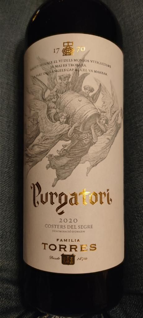 2021 Torres Costers del Segre Purgatori, Spain, Catalunya, Costers del ...