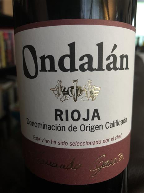 2016 Bodegas Ondalán Oyón Rioja, Spain, La Rioja, Rioja - CellarTracker