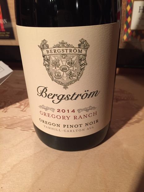2014 Bergström Pinot Noir Gregory Ranch, USA, Oregon, Willamette Valley ...