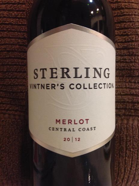 2012 Sterling Vineyards Merlot Vintner's Collection, USA, California ...