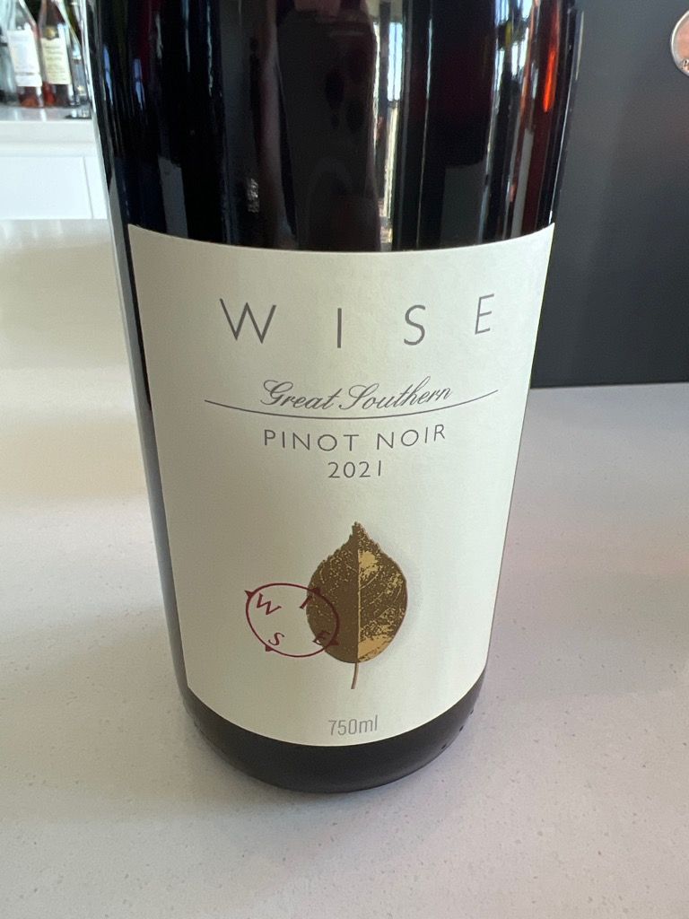 2021 Wise Wine Pinot Noir, Australia, Western Australia, South West ...