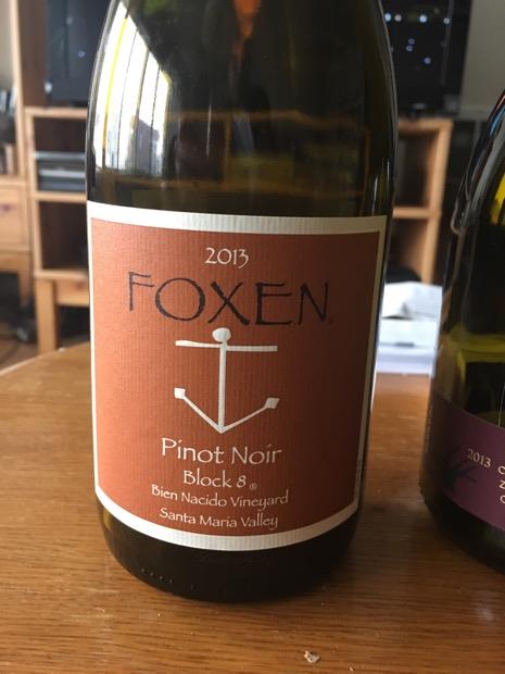 2012 Foxen Pinot Noir Block 8 - Clone 115 Bien Nacido Vineyard, USA ...
