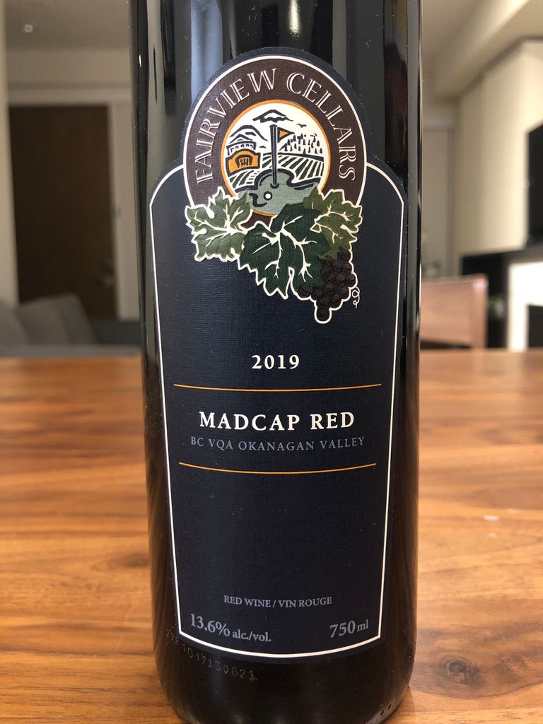 2019 Fairview Cellars Merlot Cabernet "Madcap Red", Canada, British ...