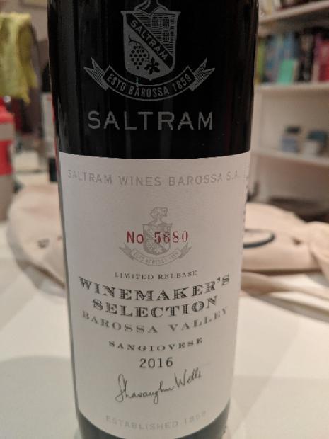 2017 Saltram Sangiovese Winemaker's Selection, Australia, South ...