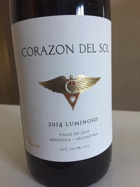 2019 Corazon del Sol Luminoso, Argentina, Mendoza, Valle de Uco ...
