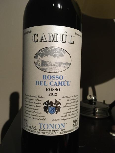 2012 Vini Tonon Rosso del Camúl Italy Veneto IGT, Italy, Veneto, Veneto ...