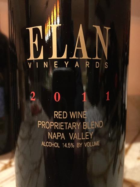 2011 Elan Vineyards Proprietary Blend, USA, California, Napa Valley ...