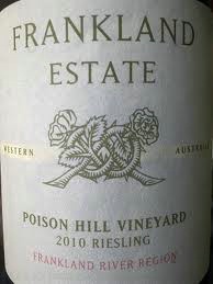 2004 Frankland Estate Riesling Poison Hill Vineyard, Australia, Western ...