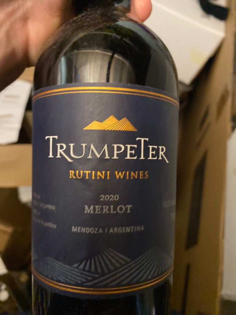 2021 Trumpeter Merlot, Argentina, Mendoza, Valle de Uco, Tupungato ...