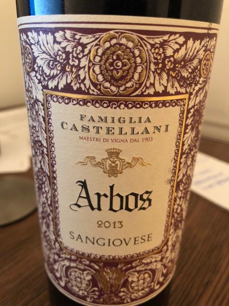 2013 Castellani Sangiovese Arbos Toscana IGT, Italy, Tuscany, Toscana ...