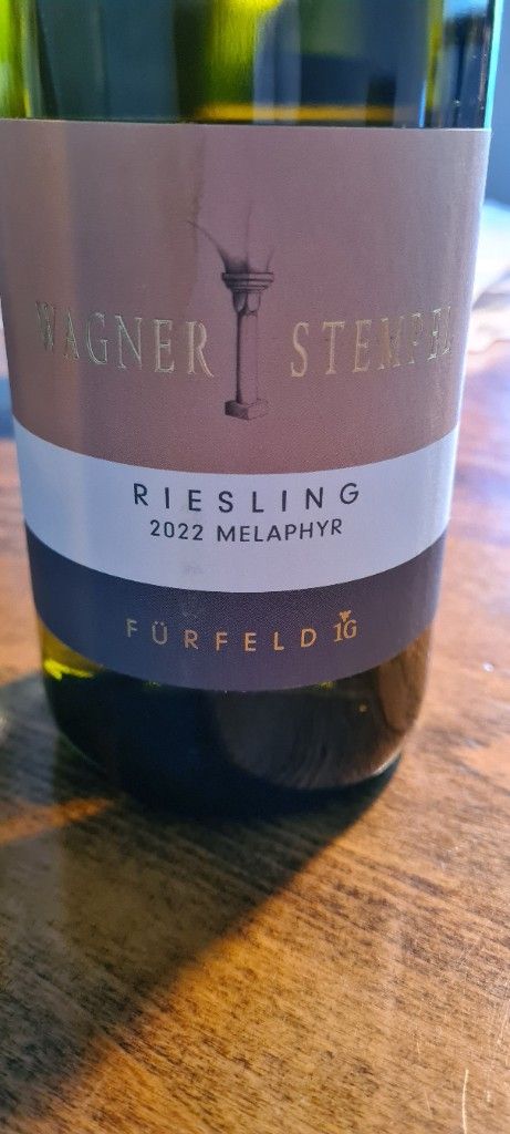 2022 Wagner-Stempel Riesling Fürfeld Melaphyr trocken, Germany, Rheinhessen - CellarTracker