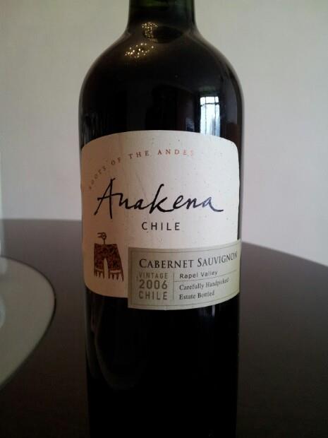2004 Anakena Cabernet Sauvignon VALLE DE RAPEL, Chile, Rapel Valley ...