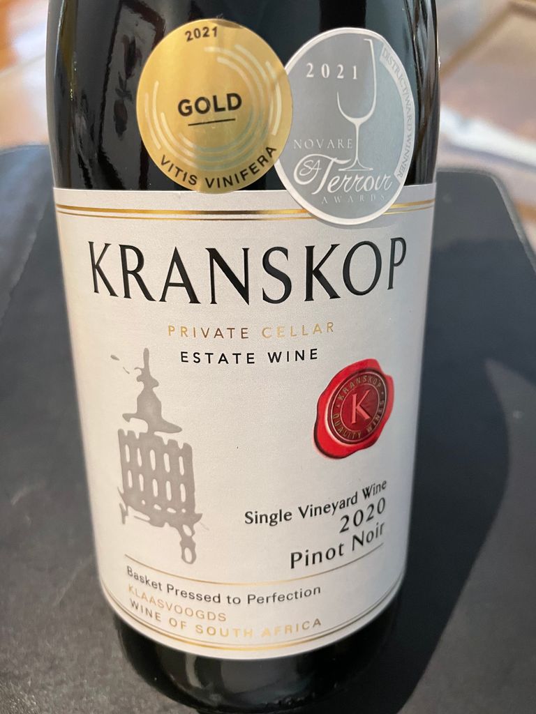 2021 Kranskop Pinot Noir, South Africa, Breede River Valley, Robertson ...
